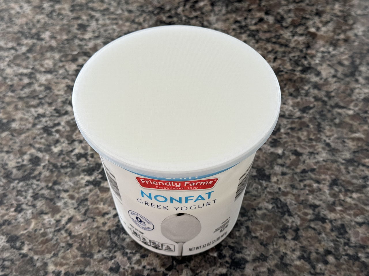 Friendly Farms 32oz Yogurt Container Replacement Lid by kennyd1gital | Download free STL model ...