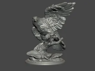 Eagle statue by Rott3D | Download free STL model | Printables.com