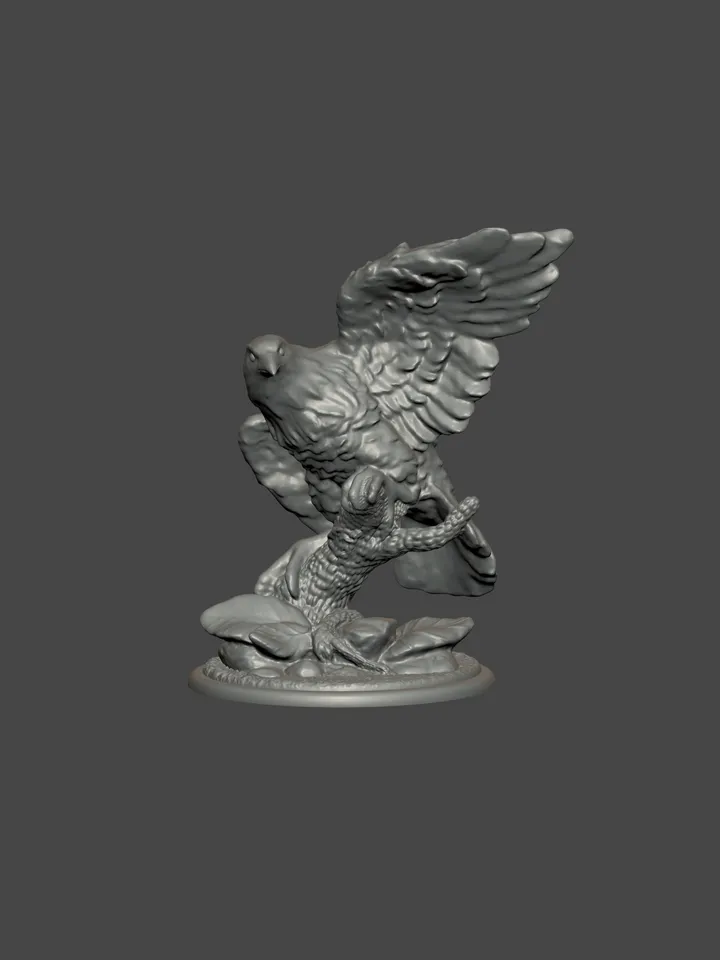 Eagle statue by Rott3D | Download free STL model | Printables.com