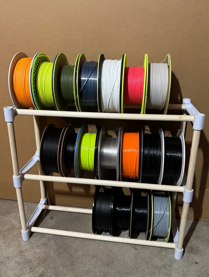 Filament Spool Rack by bjamdesign | Download free STL model ...