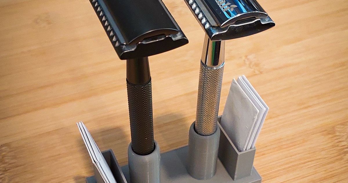 Double Safety Razor Stand by Ross Dredge | Download free STL model ...