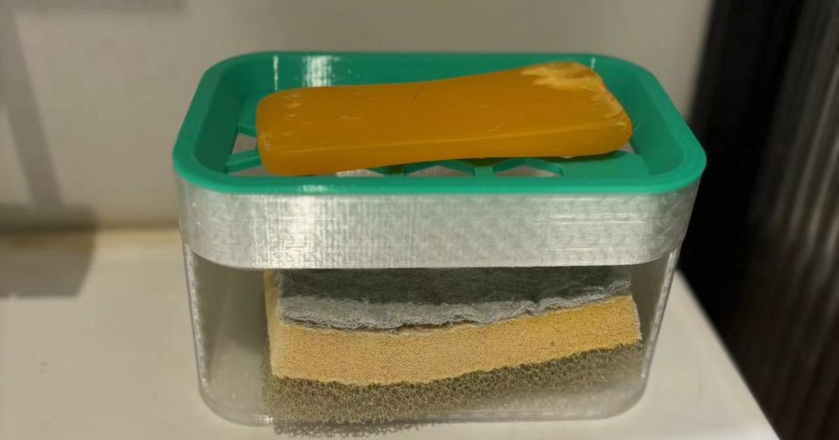 Double Layers-Drained Soap Tray by ThinkArtWork | Download free STL ...