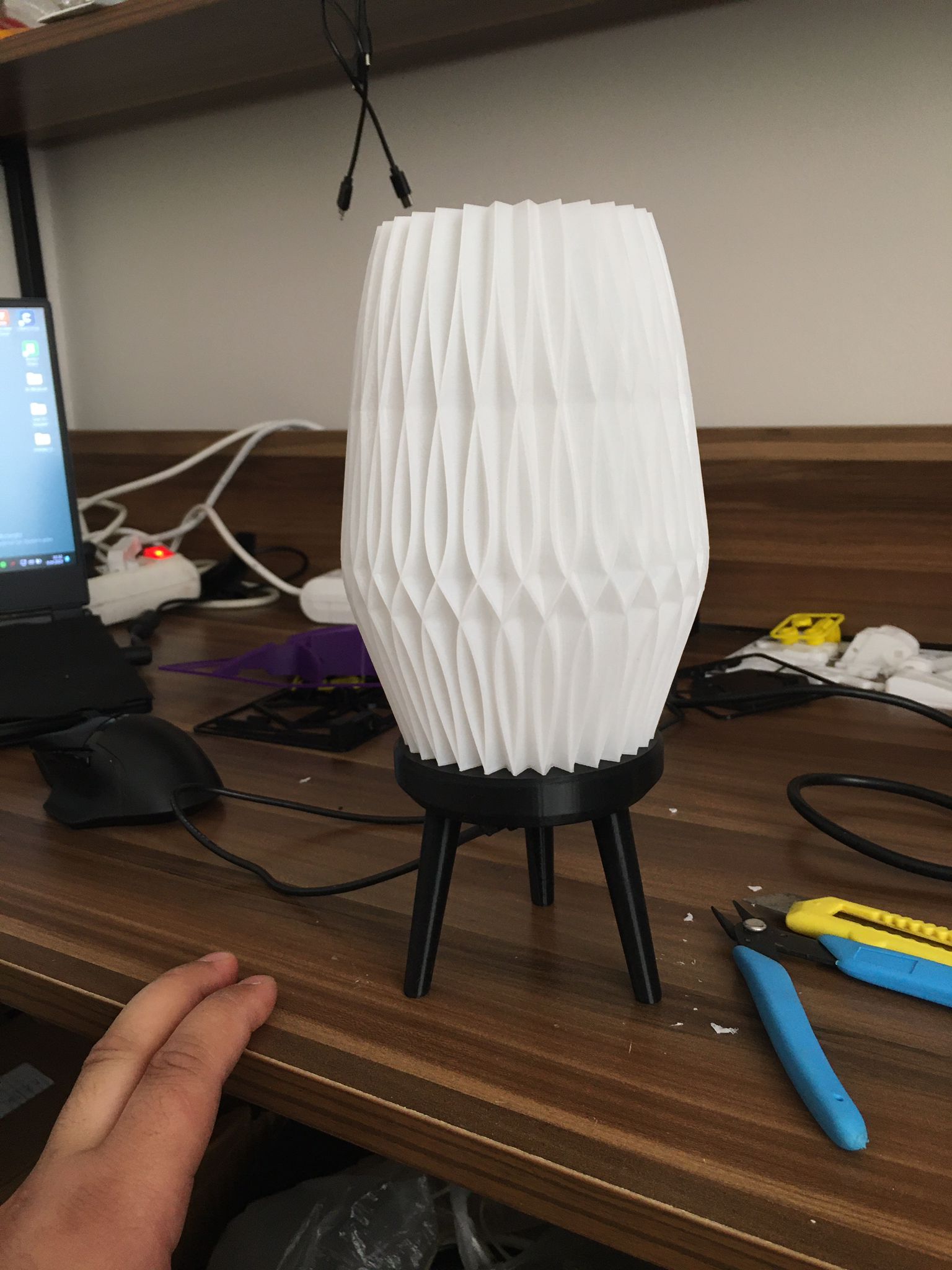 Lamp ( socket for led button ) by BEKİR | Download free STL model ...