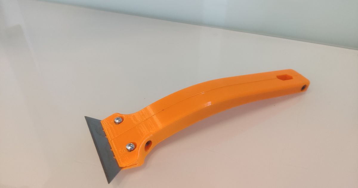 Spatula/scraper with blade (no glue, with blade clamp) by radicalreel ...