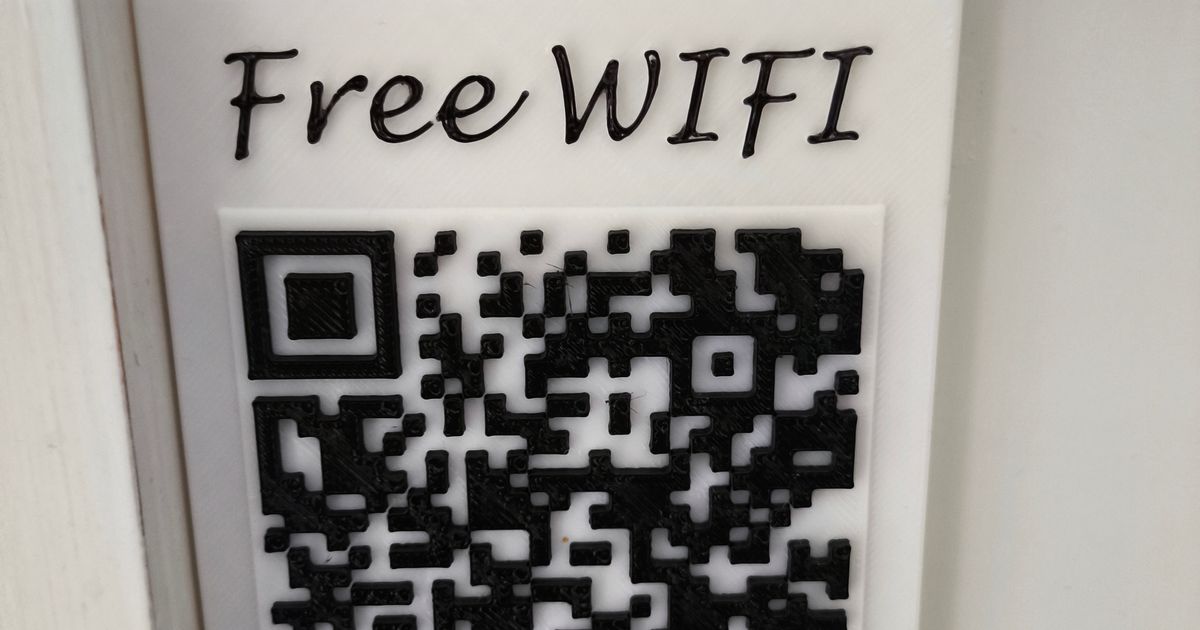 Free WIFI QR-Code - Chippi Chappa Cat by Sawashiro LP | Download free STL model | Printables.com