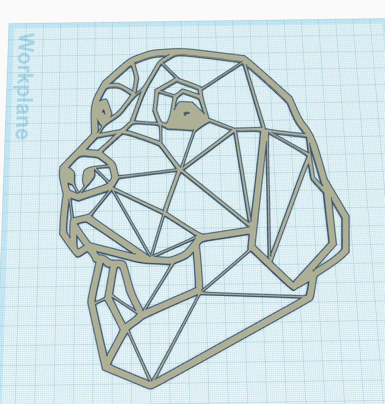 geometric wall art of a dog by Norbert Gabla | Download free STL model ...