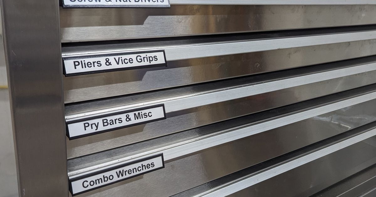 Craftsman Toolbox Label Holder by Dean S | Download free STL model ...