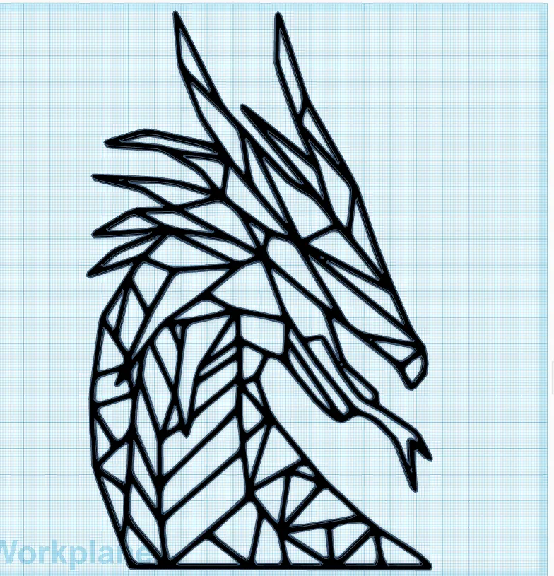 geometric dragon by Norbert Gabla | Download free STL model ...