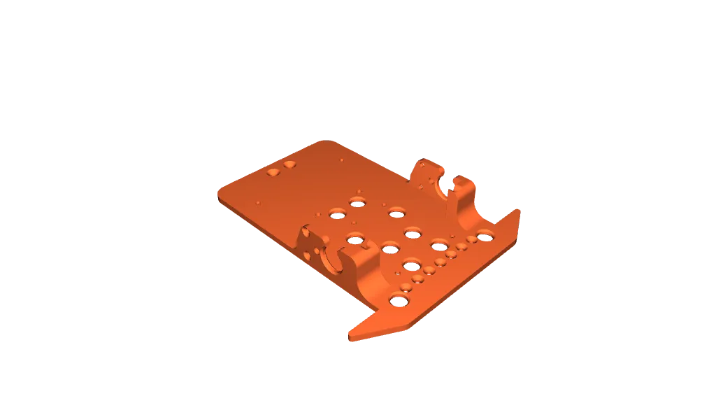 Arduino Line Follower robot - chassis by zz2012 | Download free STL ...