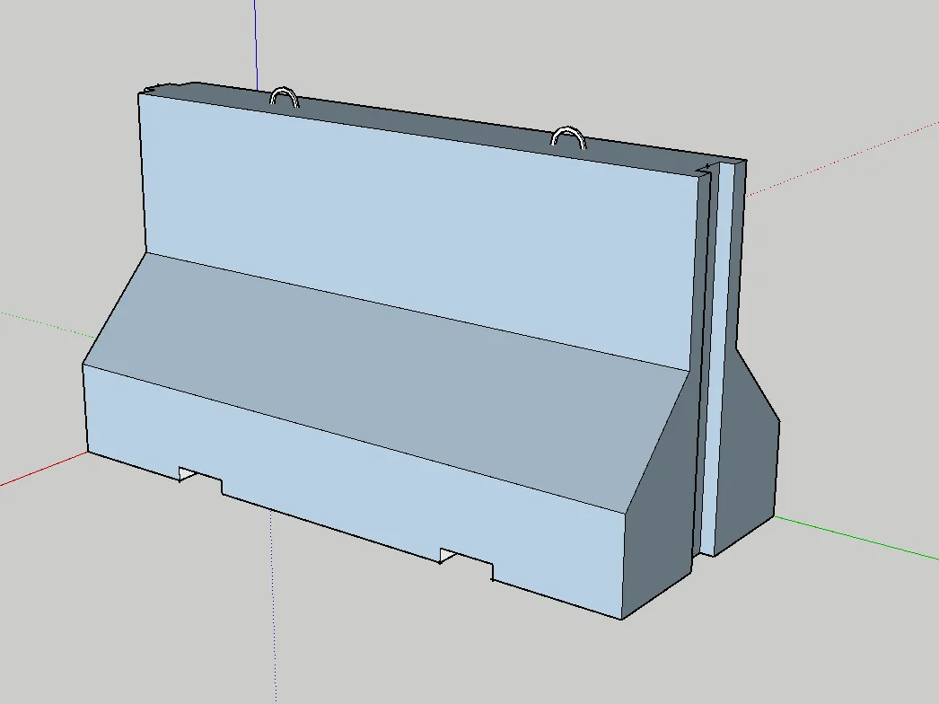 Concrete Road Block V2 by Stitch Ranked | Download free STL model ...