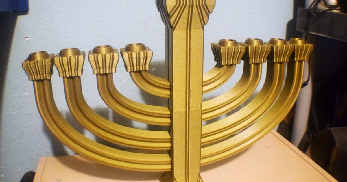 Menorah by ChrisTheViolaNerd | Download free STL model | Printables.com