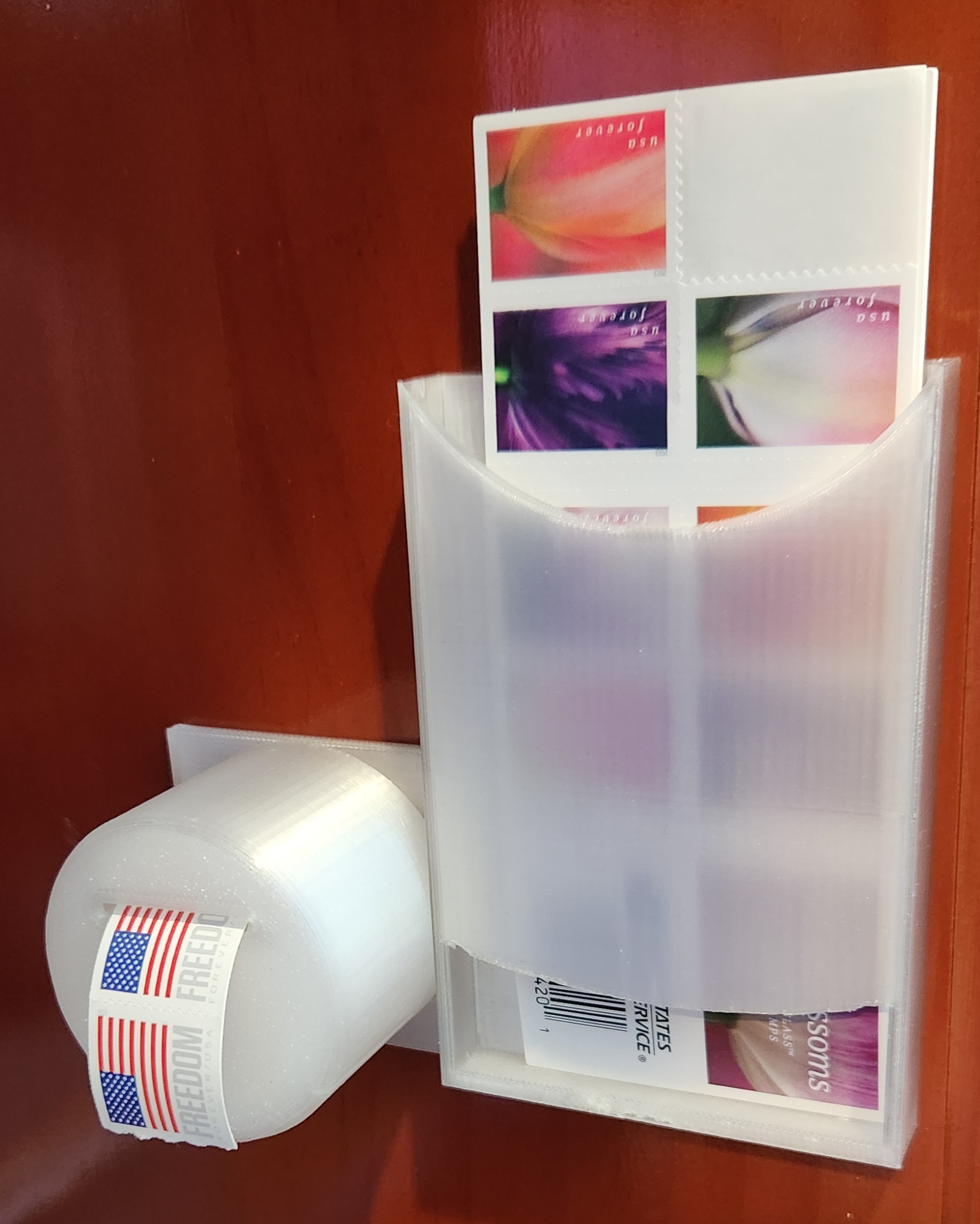 Postage Stamp Holder Dispenser Wall Mount (Improved) by ChelanJim | Download free STL model ...