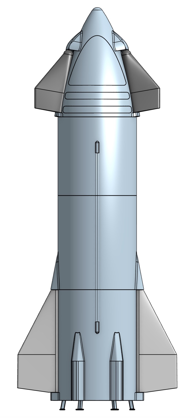 Starship von Capisweb | Kostenloses STL-Modell herunterladen ...
