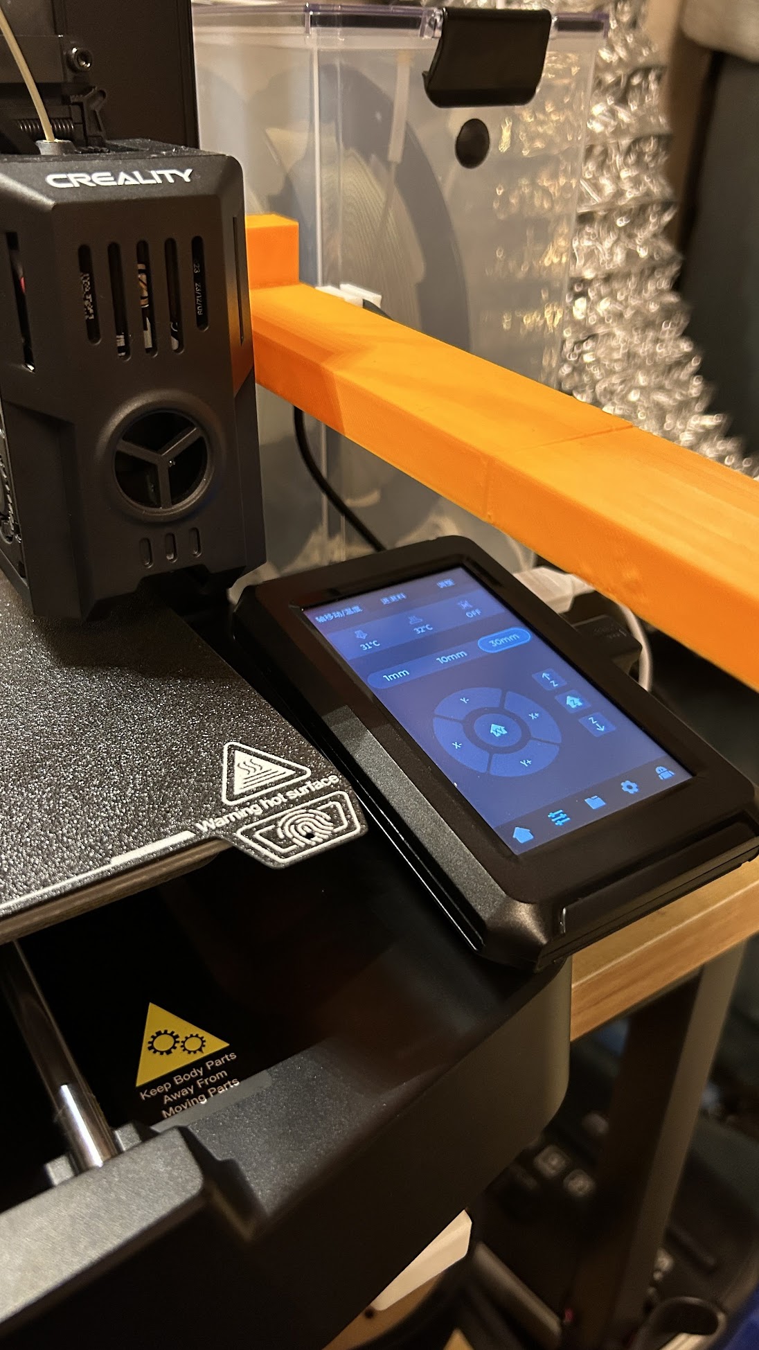 Ender 3 V3 KE LCD repositioned bracket - lower angle remix by Isaiah ...