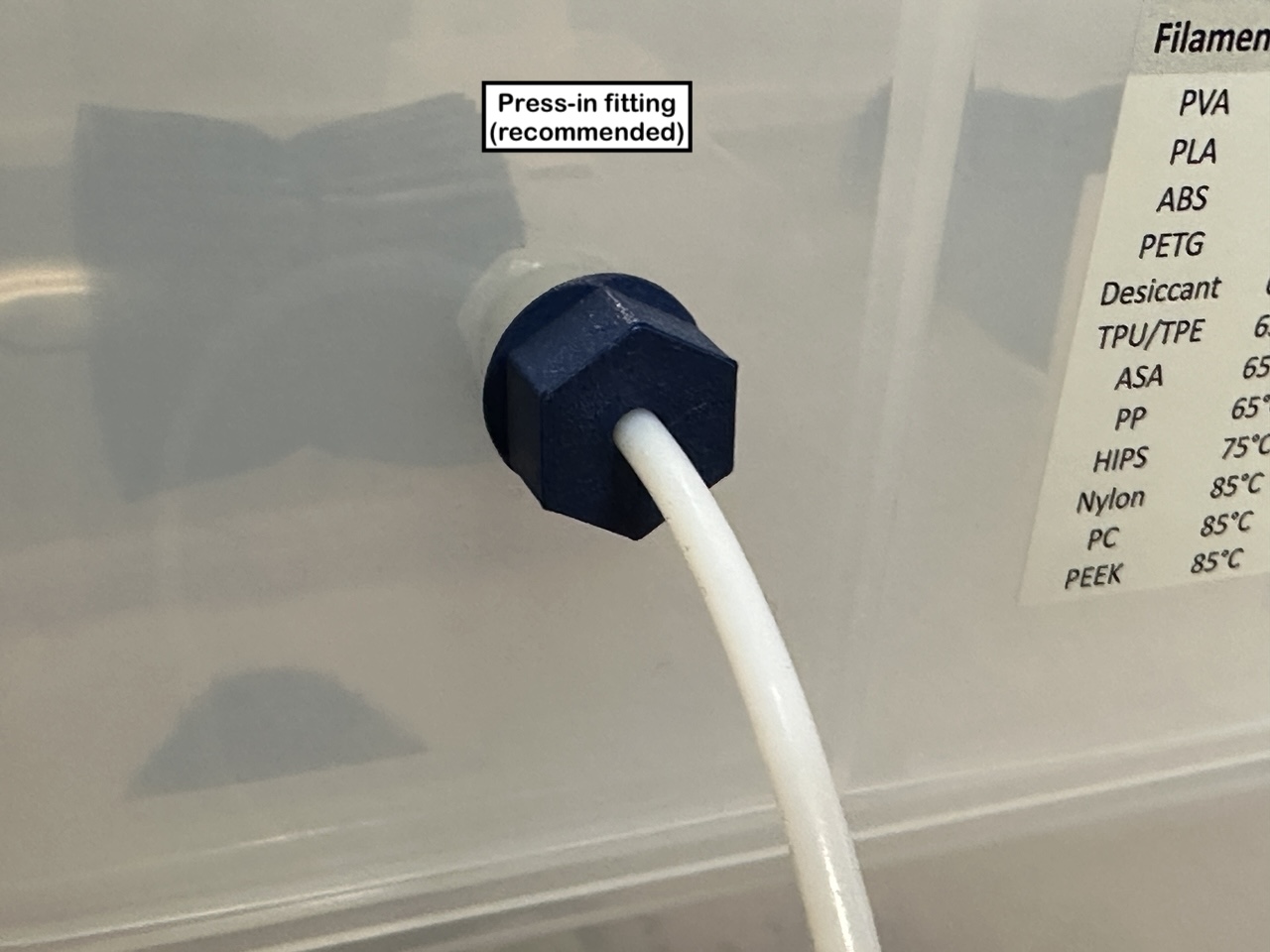 PrintDry PTFE tube adapter plugs by cmh | Download free STL model ...
