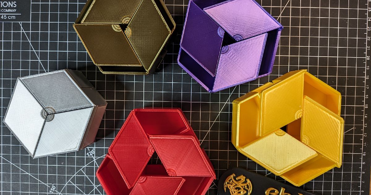 Sliding Hex Box von EBD Design Studio | Kostenloses STL-Modell ...