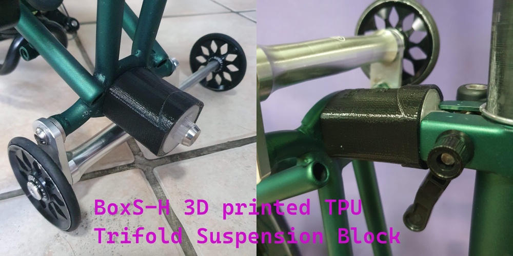 Brompton & Trifold Bicycle Suspension Block by DIllY Daily | Download free STL model ...