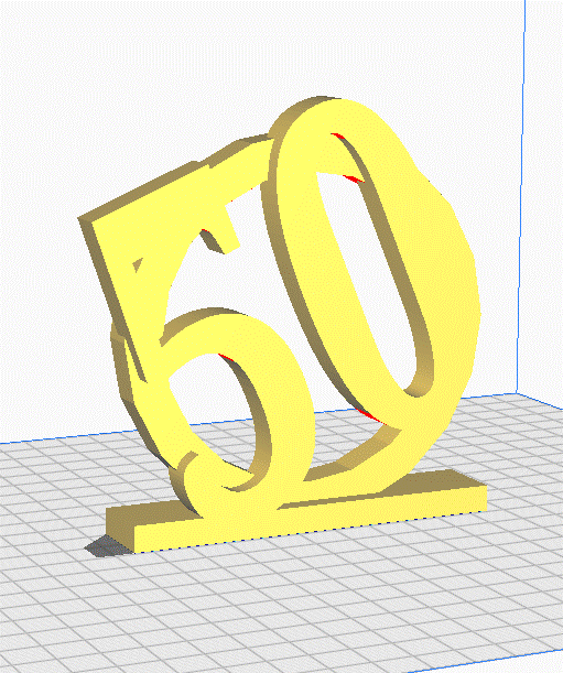 50er Birthday decoration by J1aa4n | Download free STL model ...