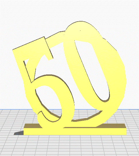 50er Birthday decoration by J1aa4n | Download free STL model ...