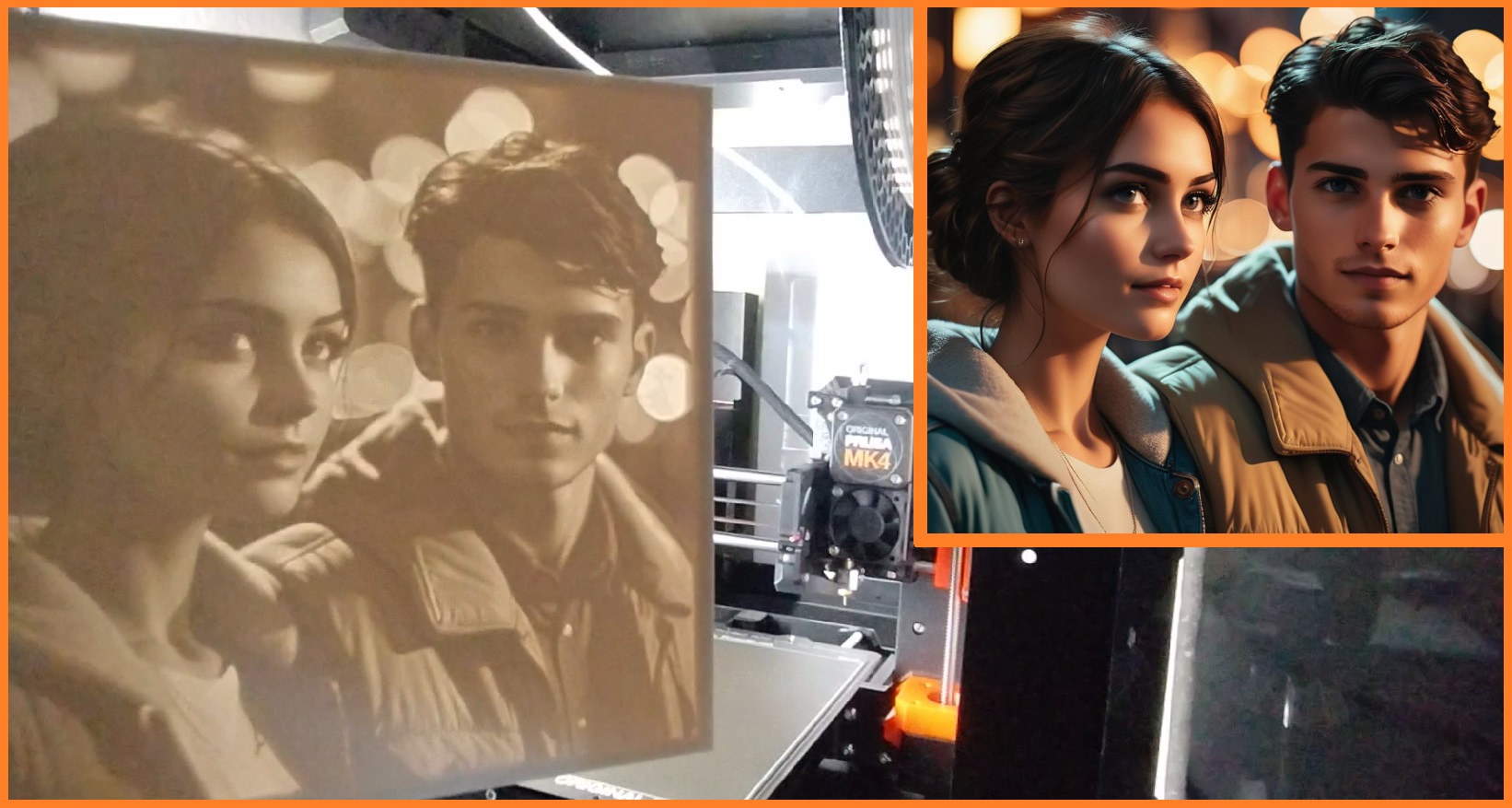 Lithophane AI generated couple / Litofán by Zdeněk Šumšal | Download ...