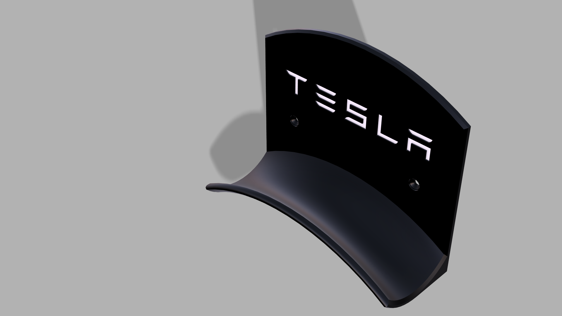 Tesla Charging Cable Holder Wall Mount by troudl | Download free STL ...