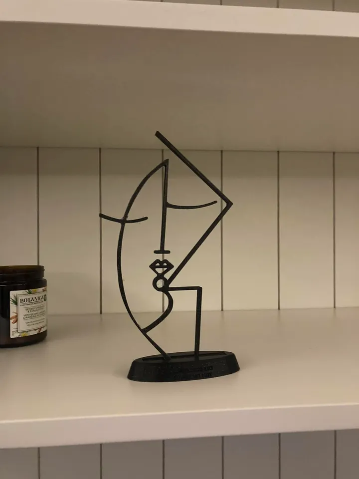 womans face 2d art by dkaparelis | Download free STL model | Printables.com