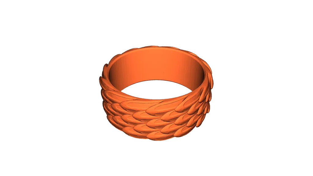 Basic Dragon Scale Ring Samples by FilliFuu | Download free STL model ...