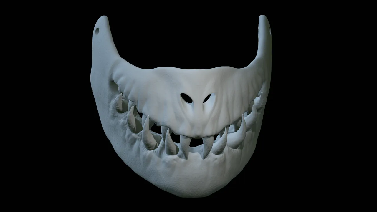 Predator mouth mask by Rott3D | Download free STL model | Printables.com