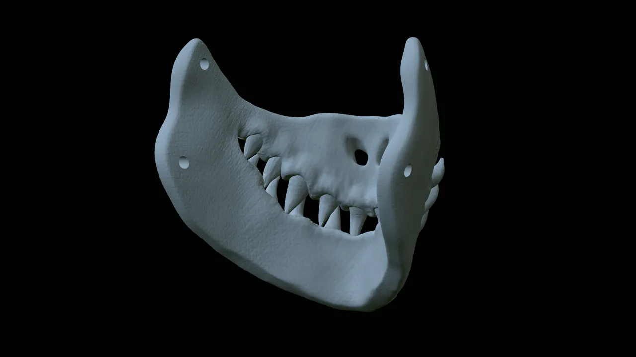 Predator mouth mask by Rott3D | Download free STL model | Printables.com