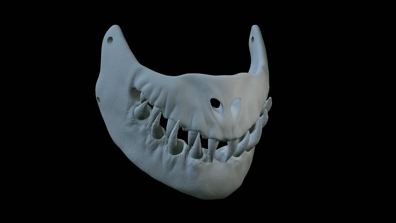 Predator mouth mask by Rott3D | Download free STL model | Printables.com