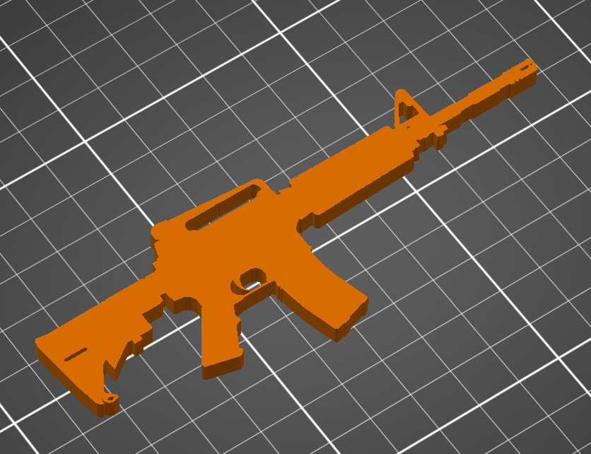 M4A1 - wall art - keychain by Pabl0 | Download free STL model ...