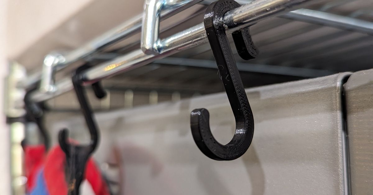 Clipping Hook for big IKEA Omar shelf by Christopher Perrin | Download ...