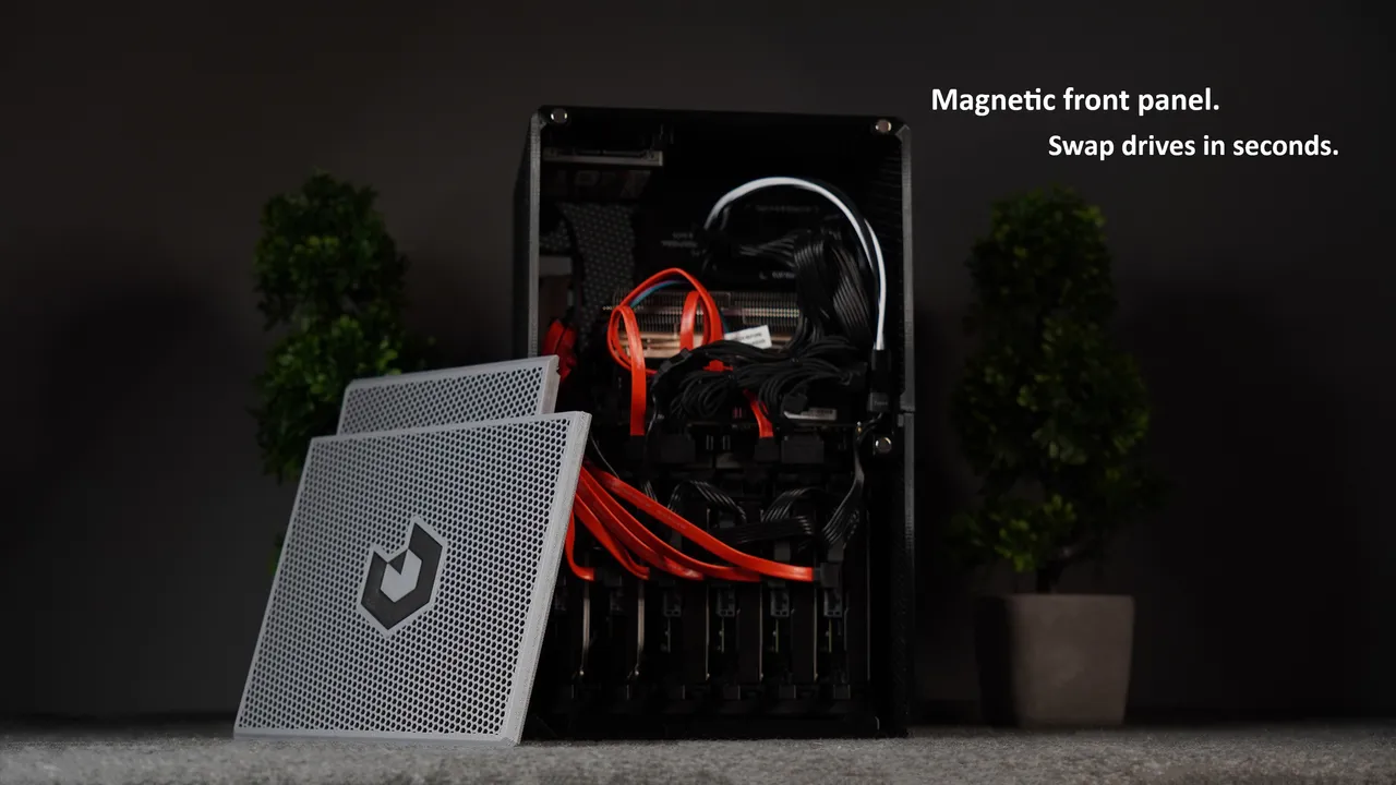NAS CASE 6-bay (+3 SSD) by makerunit | Download free STL model ...