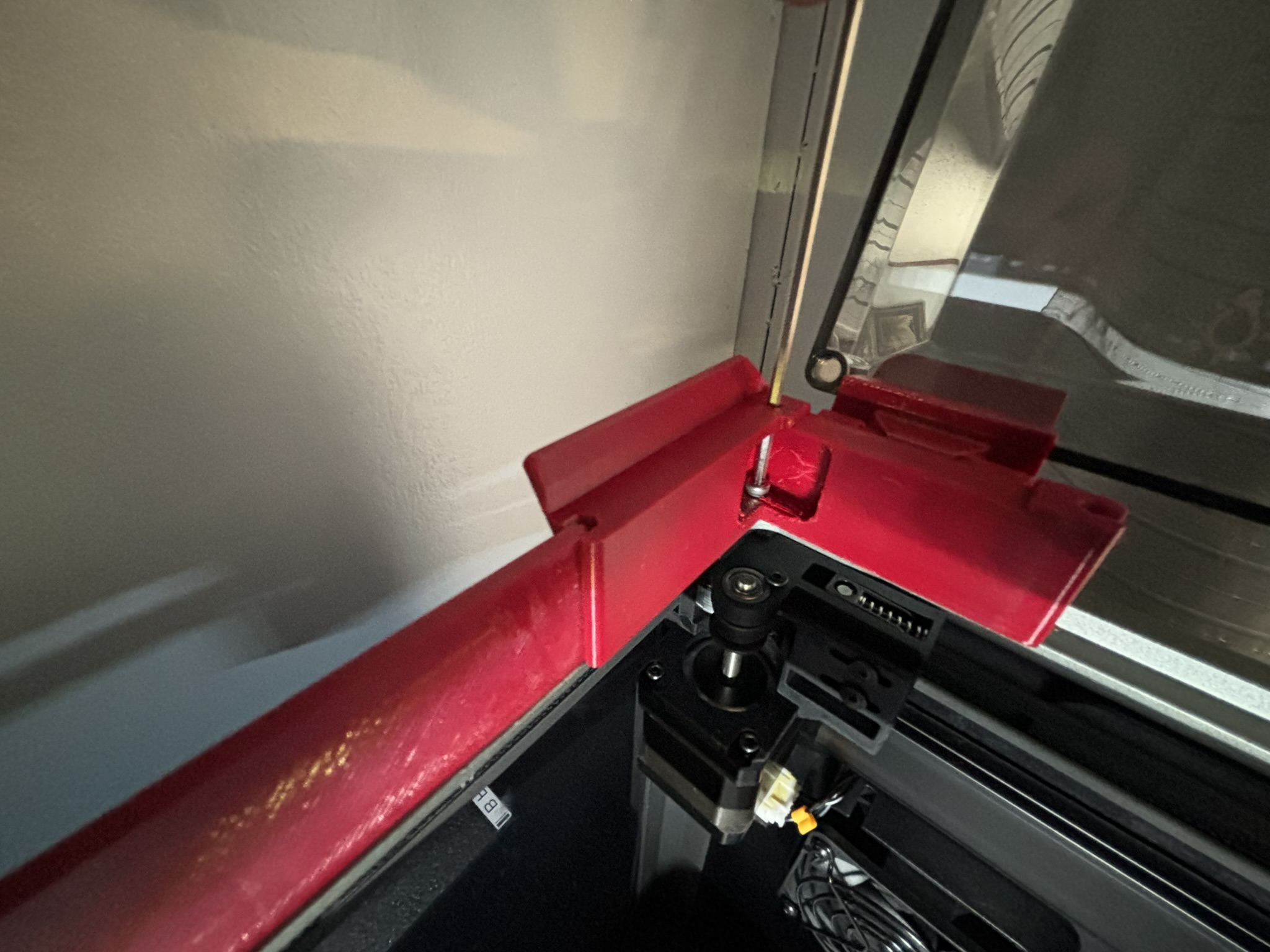 Creality K1/K1C Hinged Lid Riser Shorter screw Remix by chris ...