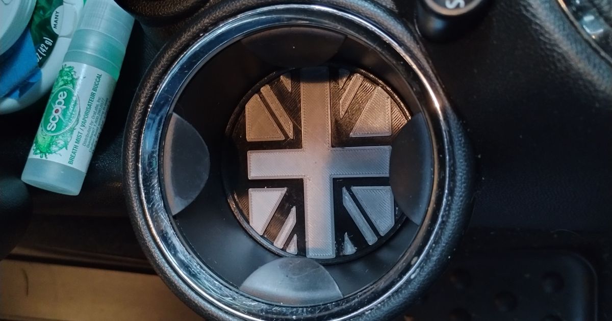 MINI Cooper cup holder coaster by FREDICVSMAXIMVS | Download free STL ...