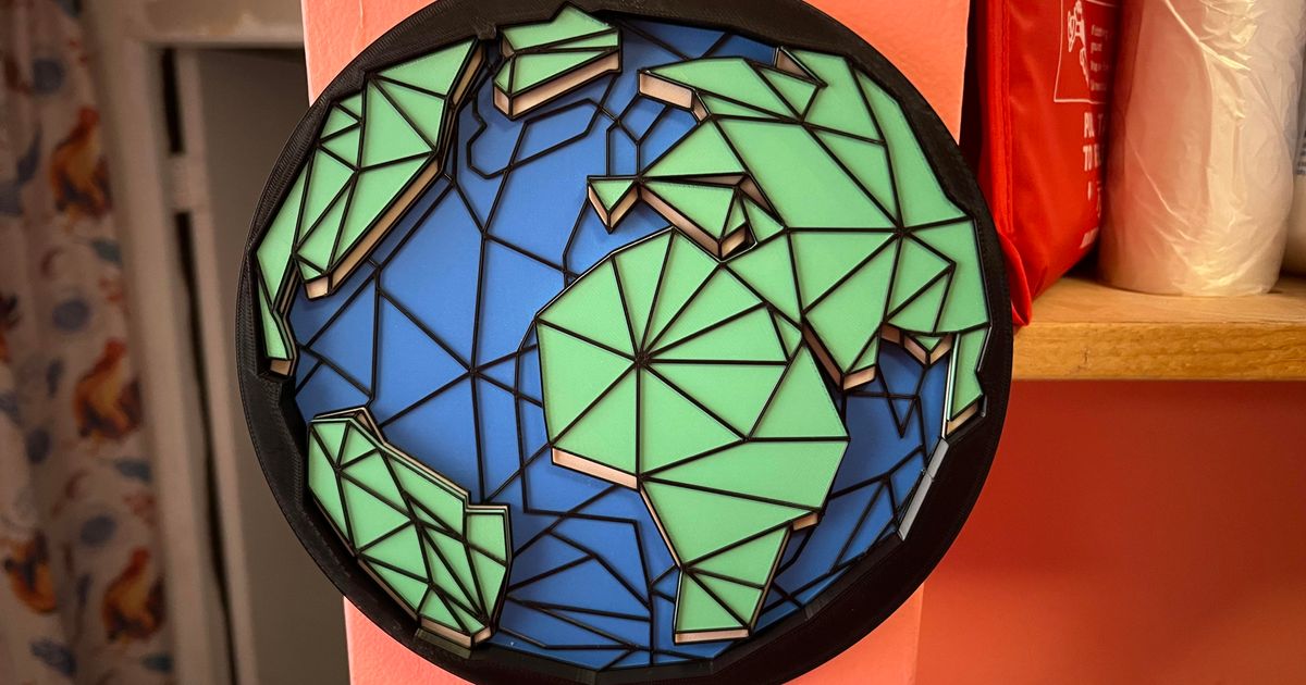 Geometric Earth Wall Art - No MMU Required by DakotaWLacy | Download ...