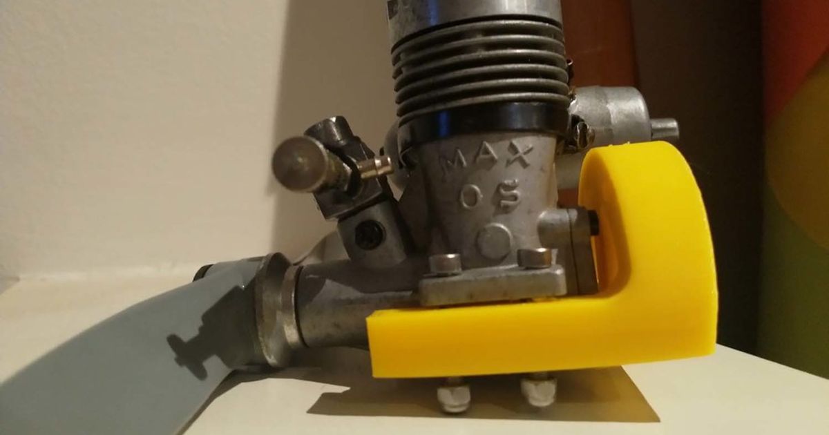 Nitro .20 - .25 Engine Mount for RC Airplane by Jangy | Download free ...