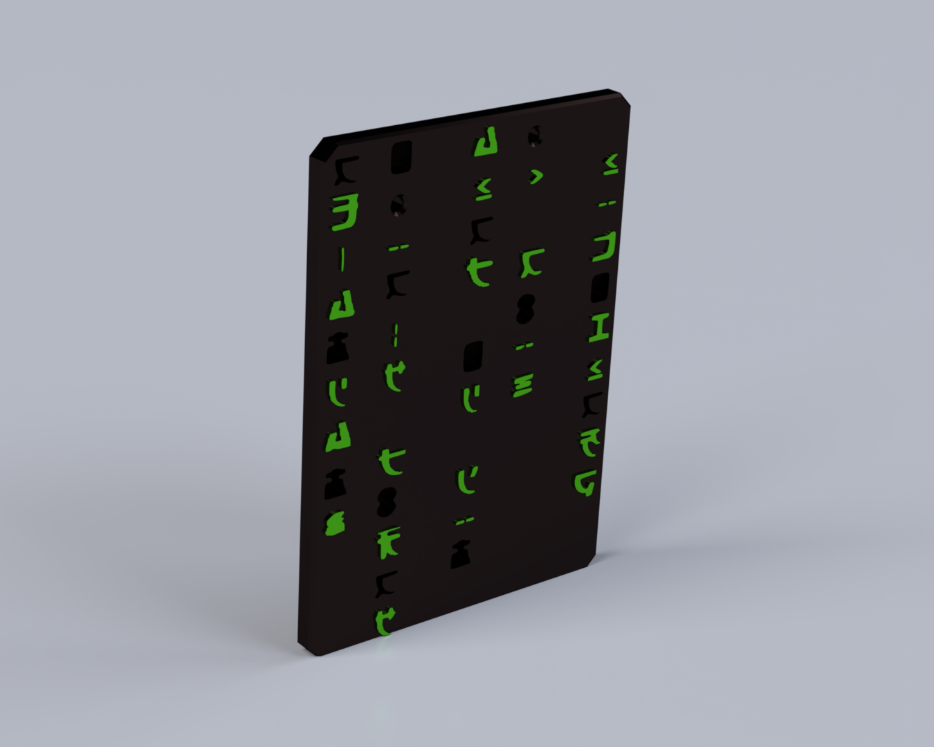 The Matrix Code Rain Key Hanger by Gustavio101 | Download free STL ...