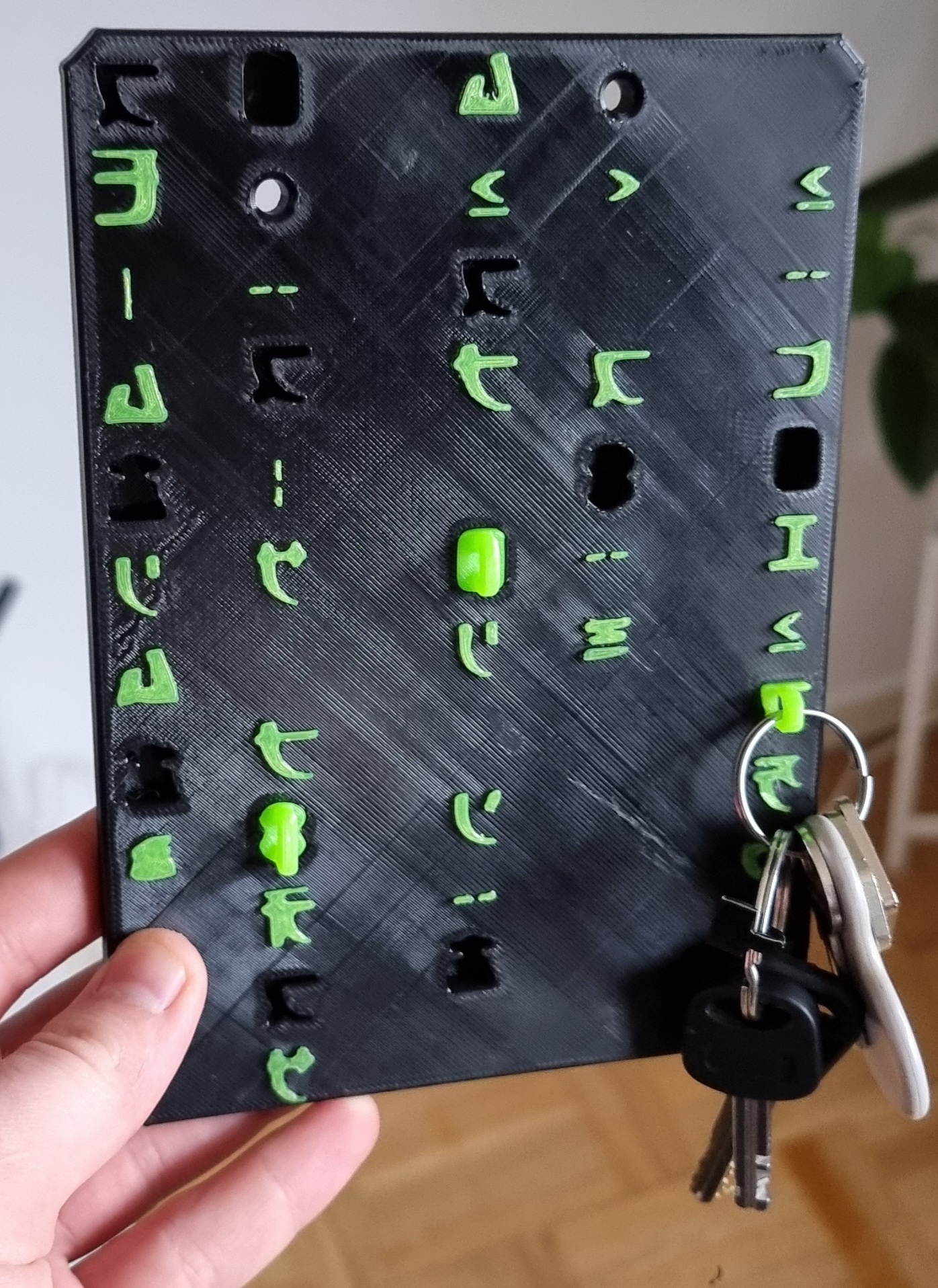 The Matrix Code Rain Key Hanger by Gustavio101 | Download free STL ...