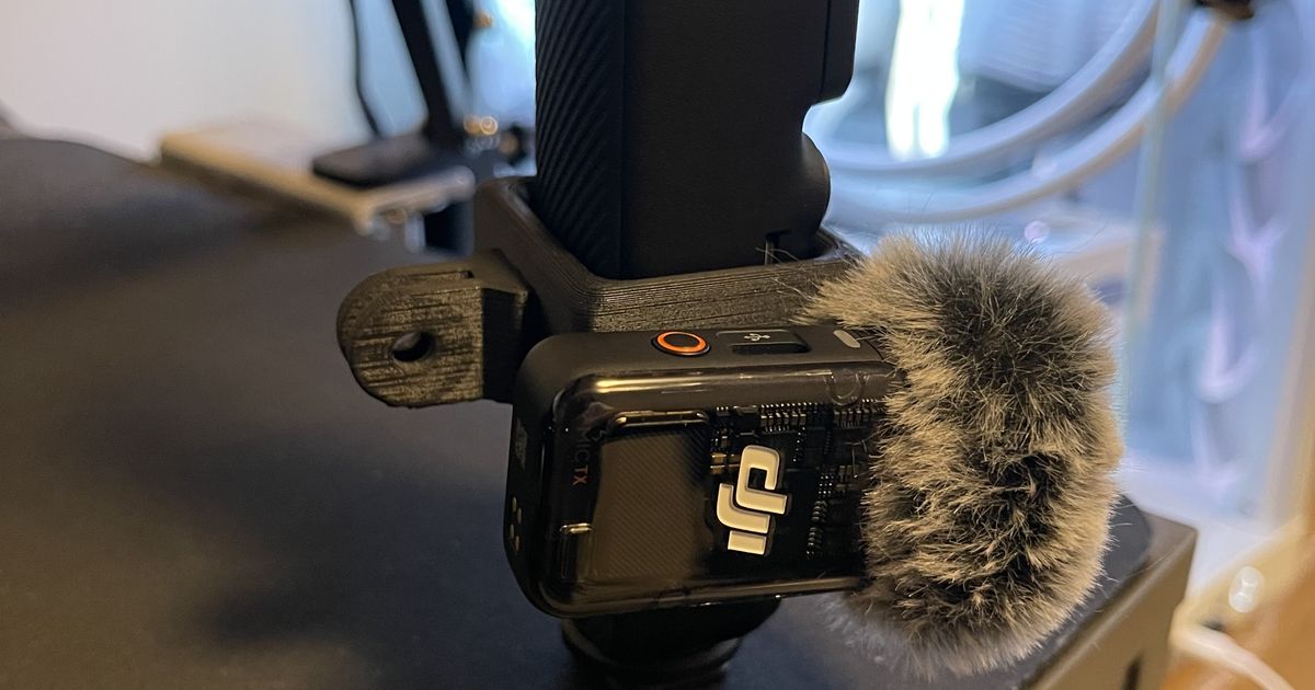 DJI Pocket 3 GoPro Mount Friction Adapter by IcyCubed | Download free ...