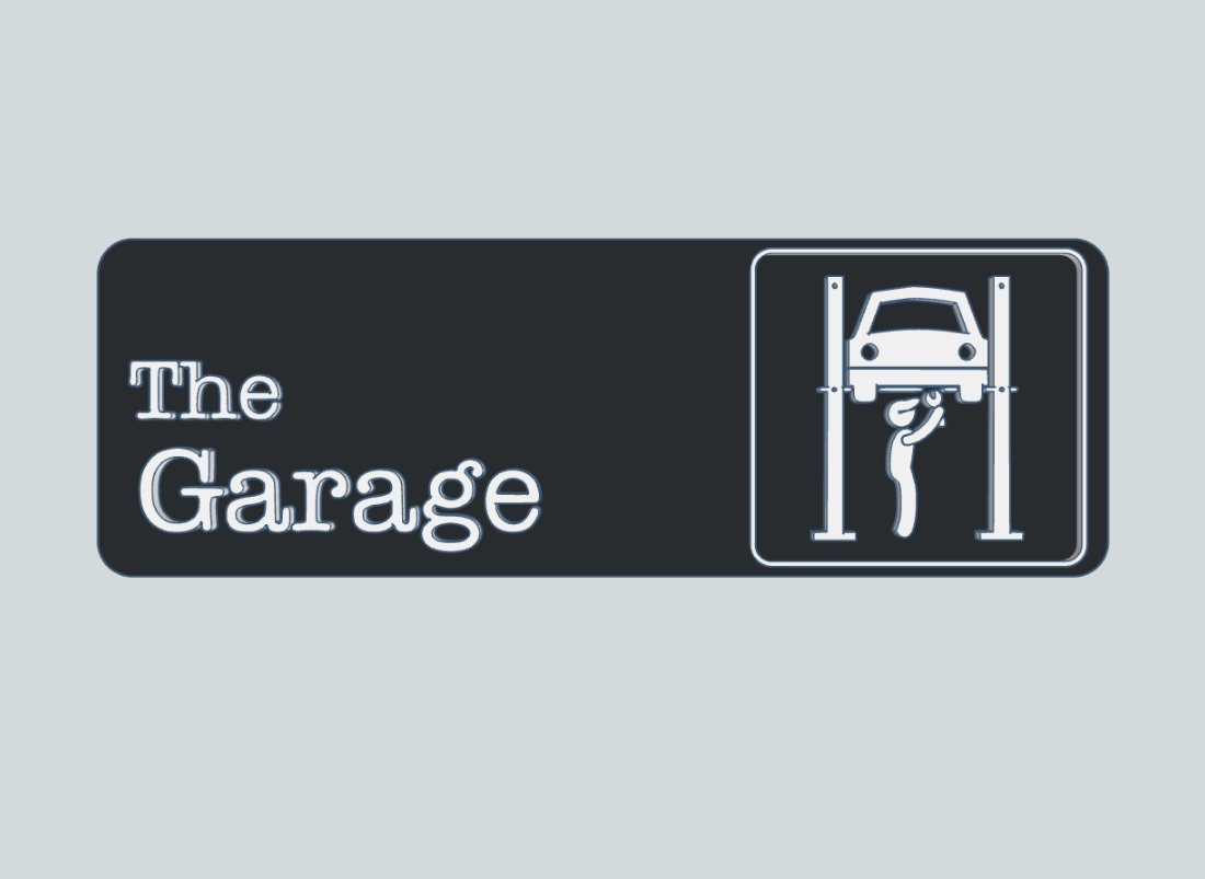 The Garage Sign by Two Wheels Online | Download free STL model ...