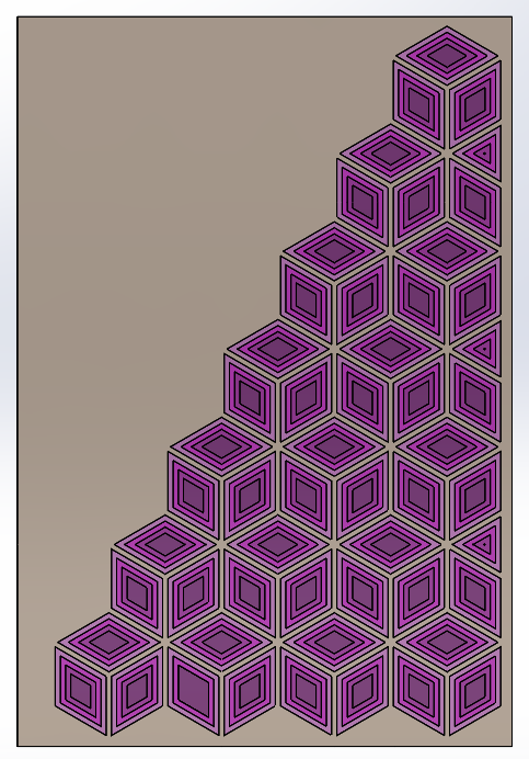 Stacked Cubes Wall Art by Lil_Lex | Download free STL model ...