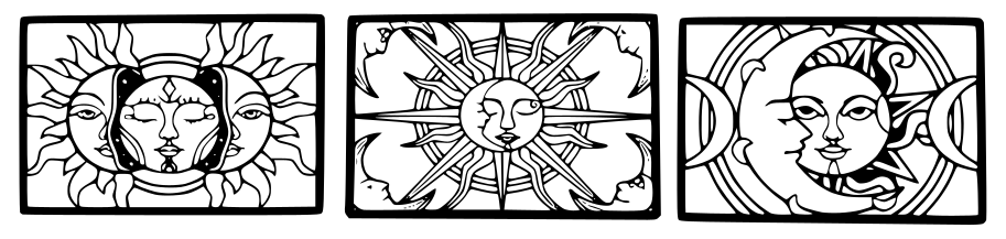 set Sun And Moon Frame by Jura Švébiš | Download free STL model ...