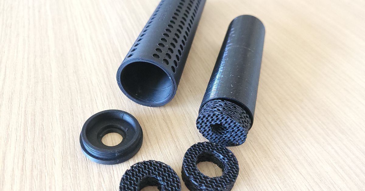 Custom Airsoft Suppressor Baffle Sponge by jonnieZG | Download free STL ...