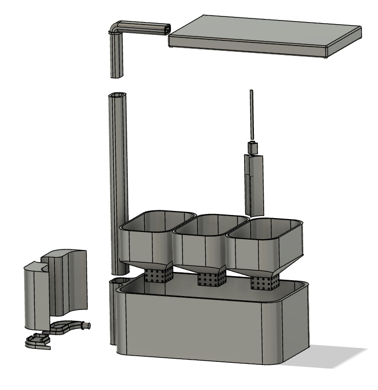 Indoor Garden with LED Grow Light support by Jumpei | Download free STL ...