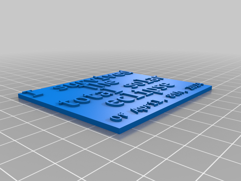 Solar eclipse Badge 2024 by Reed Wolter | Download free STL model ...