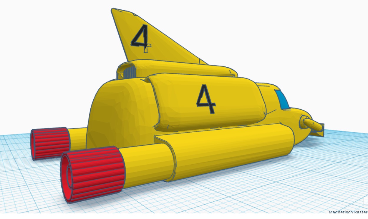 Thunderbird 4 year 1965 Designer Ed van der Heijden by Ed van der Heijden | Download free STL ...