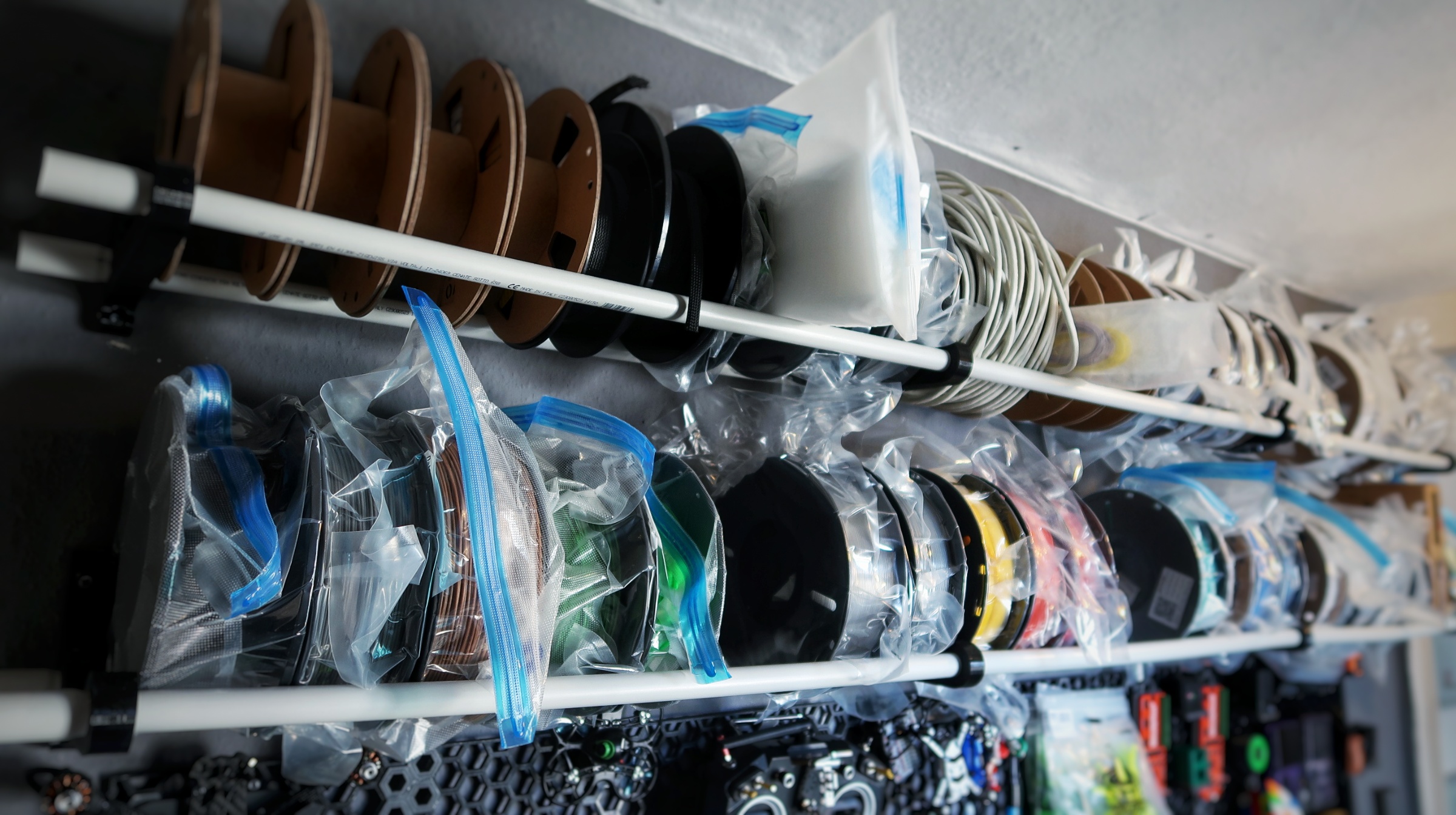 Budget Filament Wall Rack by nuxnik | Download free STL model ...