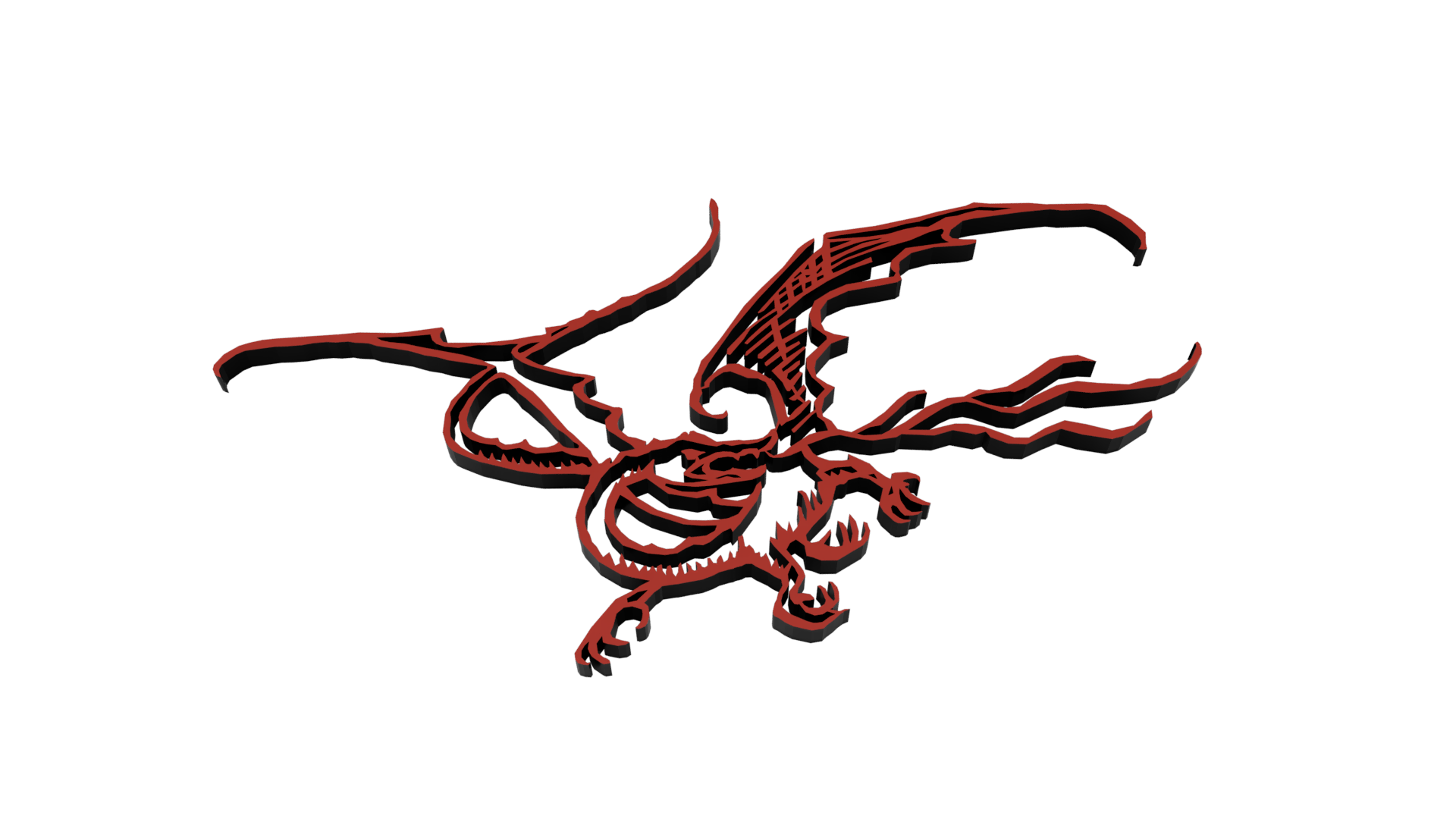 Lord of the Rings 2D Dragon Art by MichMaslo | Download free STL model ...