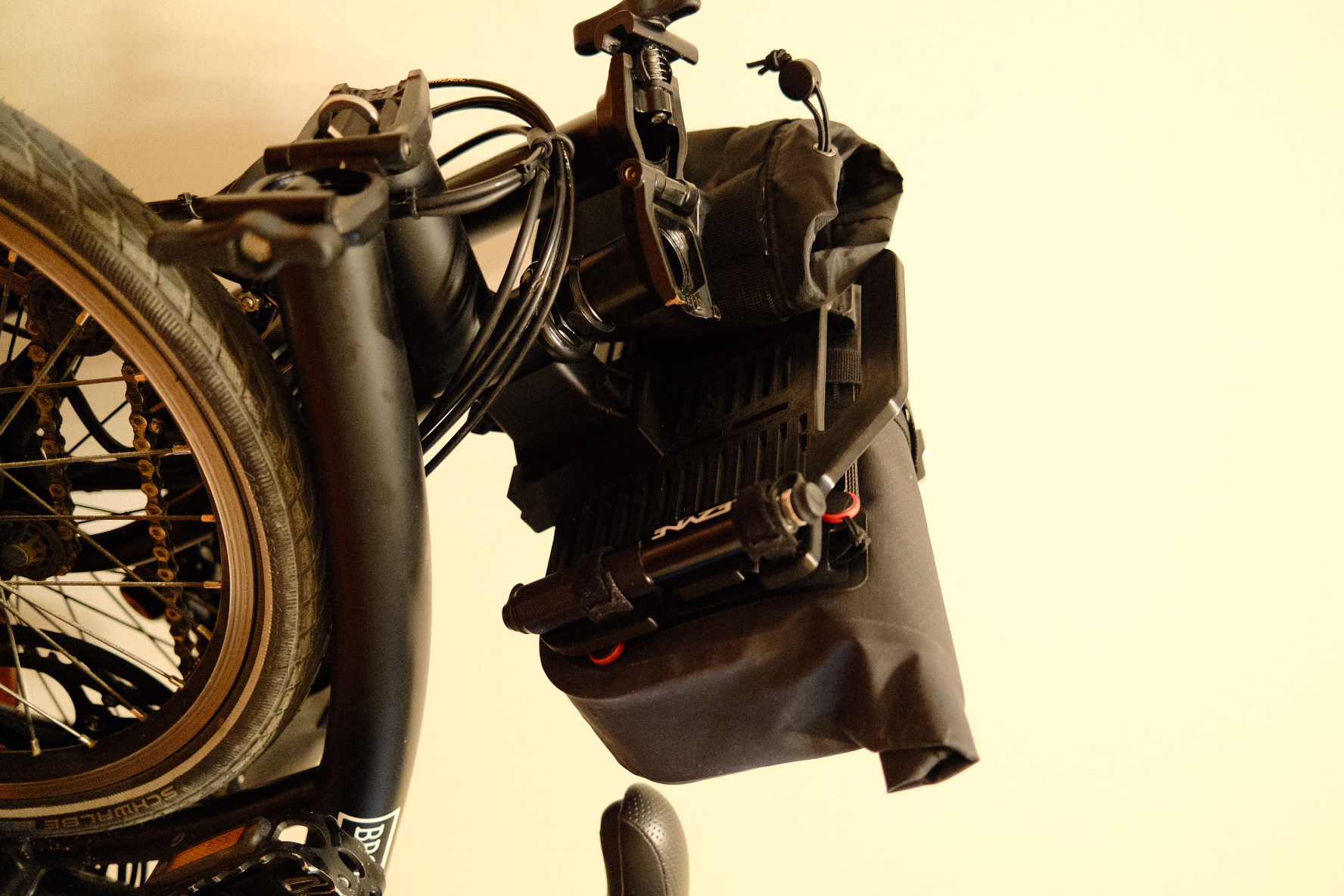 Ortlieb accesory bag 3.5 L Frame Adapter for Brompton (with handle) by ...